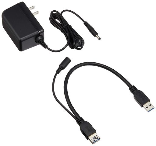 ■直流5V(電流1.5A)のACアダプターです。添付の給電プラグから、ポータブルハードディスクなど、当社製バスパワー対応USB機器の起動時の電力を補うことで、バスパワー対応USB機器の動作を安定化させます 付属品:ACアダプター、給電プラグ...