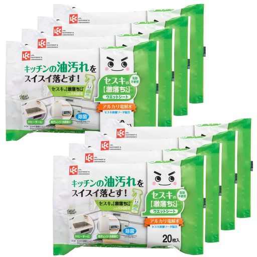 「セスキの激落ちくん」との共同開発!話題の「セスキ炭酸ソーダ」と「アルカリ電解水」を配合したお掃除シートです。 キッチンの油汚れに。アルカリ電解水のマイナスイオンが包み込んで浮かせて落とします。 界面活性剤不使用。洗剤を使いたくない冷蔵庫内...