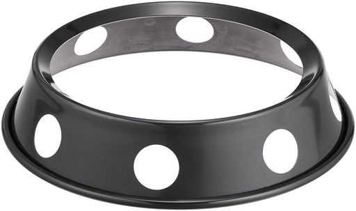 中華鍋用 (For Woks) サイズ:上径(mm)210x下径(mm)258x高さ(mm)52 重量:945g 素材・材質:鉄 原産国:日本 板厚(mm)1.2 中華鍋や北京鍋など底の丸い鍋を固定可能。