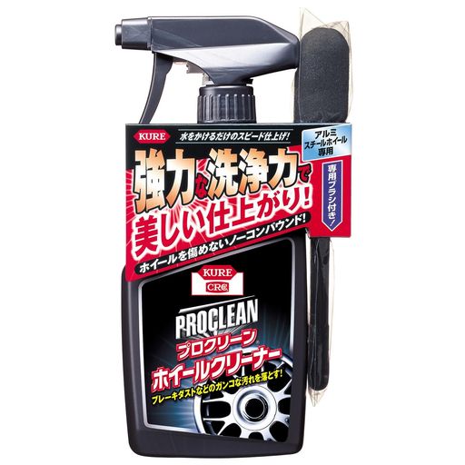 ホイール 用途:自動車のアルミホイール、スチールホイールの洗浄。 ホイールに付いたブレーキダストなどの頑固な汚れを分解し、ホイール表面から浮かび上がらせます。 ホイールにやさしい専用ブラシ付きです。 防錆剤を配合しています。 ノーコンパウン...