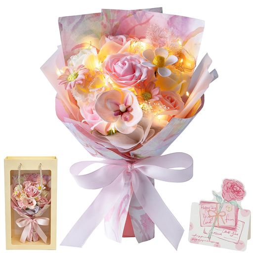 プリザーブドフラワー、永遠の愛:ソープフラワーの花びらは石鹸成分によって作られ、また永遠に色落ちしない花とも称する。家庭内の装飾用としてのみならず、誕生日、結婚式、記念日、クリスマス、母の日など、さまざまなシーンで使えるソープフラワーギフト...