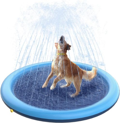 噴水マット 噴水プール 子供用 ペット用 噴水おもちゃ 直径【子供とワンちゃん一緒に楽しく水遊びができる噴水マット】ビニールプール 家庭 キッズ ペット 親子遊び プールマット アウトドア 噴水池 庭の中 芝生 夏対策 プール 【耐摩耗性が...