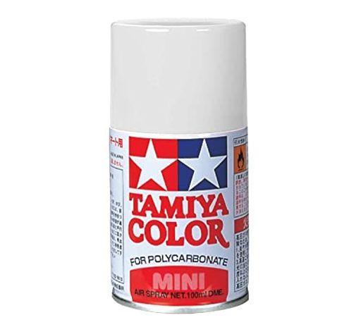 正味量:100ml スプレータイプのポリカーボネート(クリヤー)ボディ用カラー 用途:ポリカーボネート樹脂(裏塗り用) 合成樹脂塗料 ※表示されている色は近似色です。実際の塗装色とは異なる場合があります。