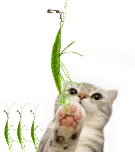 行動 【天然のマタタビ入りでテンションUP】猫じゃらしの中には天然の高純度のマタタビをたっぷり内蔵。普通の猫おもちゃに比べて香りの持続性が約300%アップしており、香りが猫の興奮を誘い、やる気スイッチON!遊び時間をもっと楽しく、もっとアク...