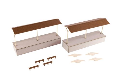 1/80スケール (HOゲージ)サイズ専用「島式ローカルホーム」が登場!!ジオラマ作製時や、鉄道模型の撮影時に、ちょっと欲しいをキット化しました。 123mmを1ユニットとして、2本繋げると20m級車両1両が停車できるサイズとなります。 屋...