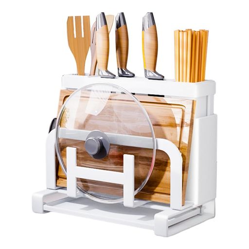 【商品仕様】本体サイズ:横幅25.5x奥行き16cmx高さ24cm。重さ:0.9KG。(寸法図は、2枚目の写真をご確認ください。) 【キッチン用品を一括収納】:当社のキッチン用品を一括収納できるキッチン用多機能収納ラックは、まな板スタンド、...