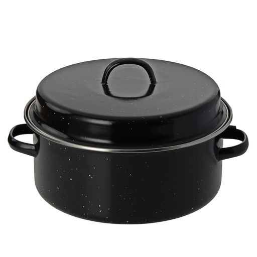 製品サイズ:(約)幅29.6x奥行24x高さ16cm 製品重量:(約)0.77kg 材料の種類:本体/ほうろう用鋼板(底の厚さ0.8mm)、蓋・取っ手/ほうろう用鋼板、本体枠部・蓋枠部/ステンレス鋼、アミ/鉄(クロムめっき) 生産国:中国