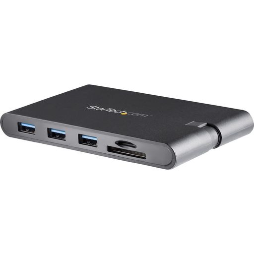 8 in 1 USB-Cポータブルミニドック:4K/30Hz HDMIまたは1080p VGAビデオ、 3x 5Gbps USB-Aポート、SDスロット、microSDスロット、ギガビットLANポート。複数アダプタを携帯する手間を省くトラベ...