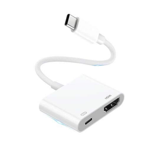 スマホ テレビ接続 🎉🎉【2026新登場 2in1 Type-c hdmi変換ケーブル】✨充電しながらミラーリング!HDMI出力+Type-C充電ポートを一体化❗AndroidスマホやタブレットなどType-...