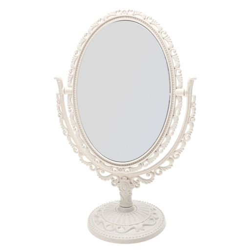 エレガントなビンテージデザイン:オーバル形状の両面化粧鏡は、デスクトップに置くだけでおしゃれな雰囲気を演出し、インテリアのアクセントとしても活躍します。 安定したスタンドベース:安定感のあるベース設計により、鏡が倒れにくくに使用でき、化粧や...