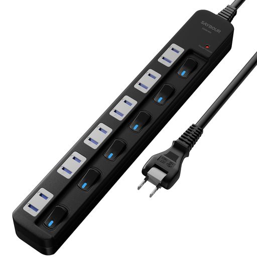 「節電対策&amp;雷対策を電源タップで」柔らかく光ってON/OFFを知らせるLED付個別スイッチは、コンセントを抜き差しせずに待機電力をカットでき、簡単に省エネができます。また、雷対策として最大サージ電圧6,000Vの雷ガードを備えました...