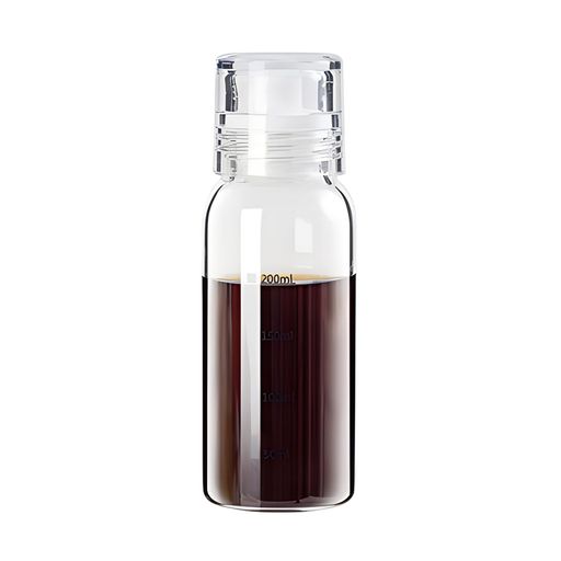 【サイズ】径5.5x高さ15.5cm 【実用容量】200ml 【ボトル本体素材】ボトル本体は高品質のホウケイ酸ガラス素材で、さまざまな液体を安全に収納できます。ボトル本体は透明で目に見え、いつでも日常の使用状況を把握できます。食品グレードの...