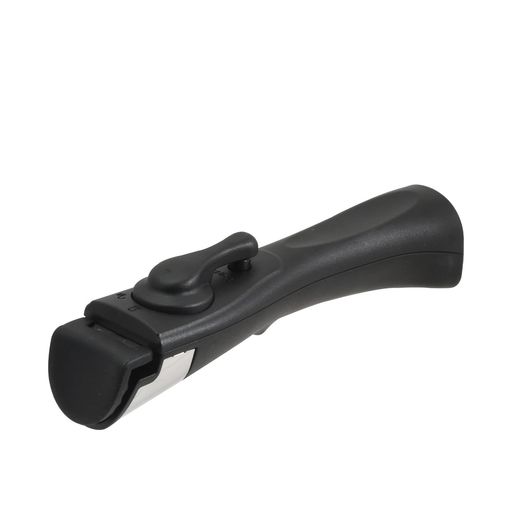 製品サイズ:(約)全長19x幅4.5x高さ5.5cm 製品重量:(約)0.19kg 材料の種類:樹脂部/フェノール樹脂(耐熱温度150度)、レバー/ナイロン(耐熱温度180度)、ロック解除ボタン/ABS樹脂(耐熱温度80度)、パッキン/シリ...