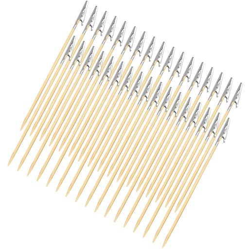 全長:160mmクリップ金属部:36mm【重量】塗装棒:2g/本(本製品は50本入/100本入を選択可能) 高品質材質:手持ち棒のハンドル先端には金属クリップが固定されており、この塗装専用クリップは部品をしっかりと挟むことができ、塗装及び乾...