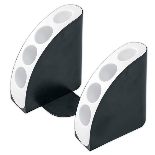 ペン立て ごちゃごちゃになりがちな文具や小物を本と一緒にまとめて整理できるブックエンド ブックエンドとしてだけではなく、文具・化粧品・キッチン用品などの小物を収納できる 収納ポケットは深さが違うので、ペンやクリップなど入れる物に合わせて使い...