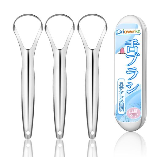 【高耐久ステンレス製したみがきブラシ】耐久性のある舌磨きブラシは良質な304ステンレス鋼で作られ、表面は滑らかで繊細で、舌苔に刺激や損傷を与えません、舌苔を簡単に取り除き。舌ブラシ無味、汚れや錆に強く、さっと水洗いでいつでも清潔に保ちます。...