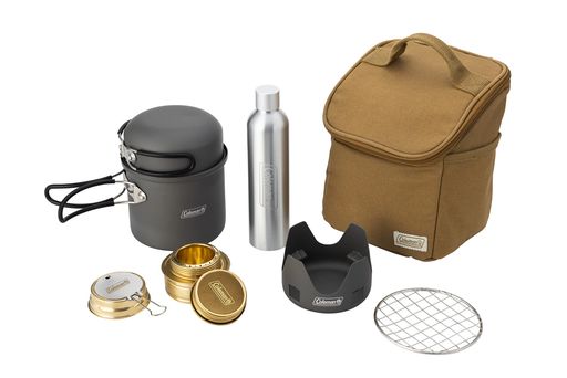 収納サイズ:約18x14x21(h)cm バーナー容量:約120ml クッカー容量:約800ml+300ml 燃料ボトル容量:約300ml ブランド:コールマン(Coleman)