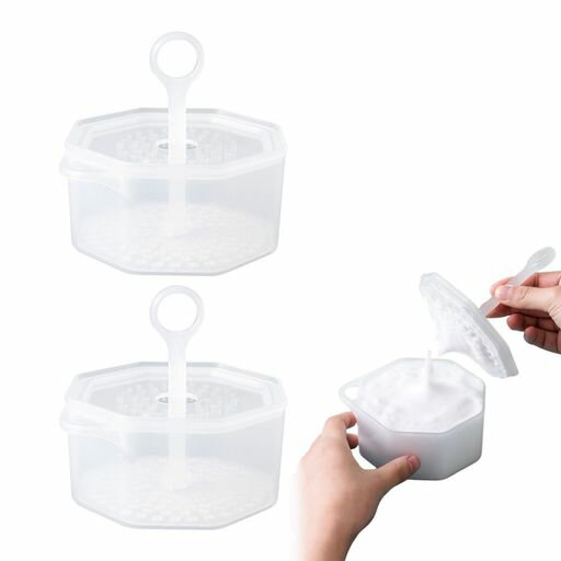 【洗顔泡立て器】この洗顔泡立て器は、洗顔料から厚くて細かいクリーミーな泡を効果的に作成し、より穏やかにし、肌の摩擦や刺激を軽減します。従来の手でもみ泡に比べ、きめ細かい泡を立てることができるため、毛穴の汚れをしっかり洗浄し、洗浄効果を高めま...