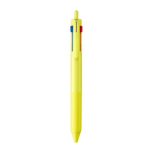 【ジェットストリーム新3色ボールペン】「クセになる、なめらかな書き味。」の「ジェットストリーム」から、使用頻度の高い黒インクが使いやすくなった、3色ボールペン。 【特徴】最もよく使われている黒インクを使用する際のノック棒をペンの後端部分に配...