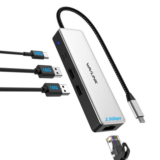 【最先端 USB 3.2 Gen2 技術】 WAVLINK USB-C ハブは、USB3.2-Cx1・USB3.2-Ax2 を搭載し、最大10Gbps の高速データ転送に対応。大容量ファイルも瞬時に同期できます。USB3.0/USB2.0 ...