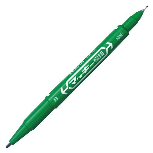 全長14.18cm 【ペン先】細・極細書き両用 【線幅】細:1.0~1.3mm/極細:0.5mm 【インク】油性染料 【重量】8.5g 【特長】速乾性・耐水性 全長14.18cm