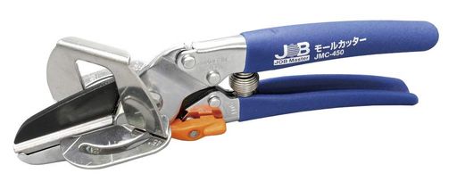 サイズ(全長x刃長):205x45mm 質量:280g 用途:モール・ホース・生木・ロープ等20mmまで切断可能 仕様:90度・左右45度切りモールガイド付き、フッ素樹脂加工、アンビルタイプ 素材:最高級刃物鋼使用(SK-5)、