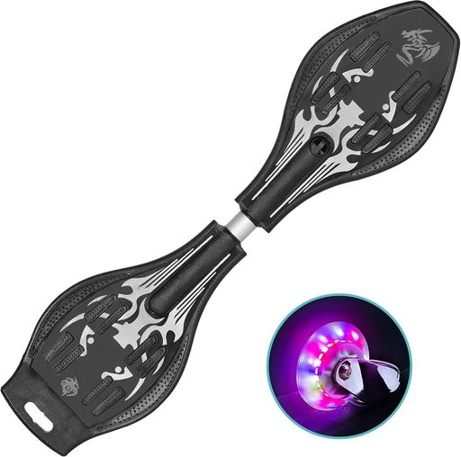 【滑り止め性能に優れたデッキ】ブレイブボードのサイズ:86*22*10CM重量:約3KG耐荷重:約60KG複数の滑り止め粒子のデザインは、より高い滑り止め力を提供します。ブレボーのパターンは特別の「熱転写技術」で印刷され、はっきりしていて、...
