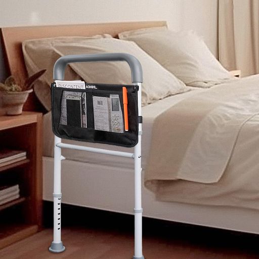 より強力:AOHHLポータブルベッドレールはより大きく長いシャーシを備えており、マットレスとボックススプリングの間の摩擦が増加します。 安全ベルトはベッドの反対側に結び付けられており、より安全です 高さ調節可能: AOHHL ベッドアシスト...