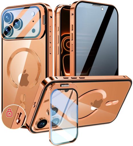 【多機能隠しスタンド&amp;カメラレンズ保護】このiphone 17 pro max ケース には、隠しレカメラマウントとレンズ保護という革新的な二重機能が付属しています。 超軽量のアルミニウム合金製レンズマウントは、30,000回以上の...