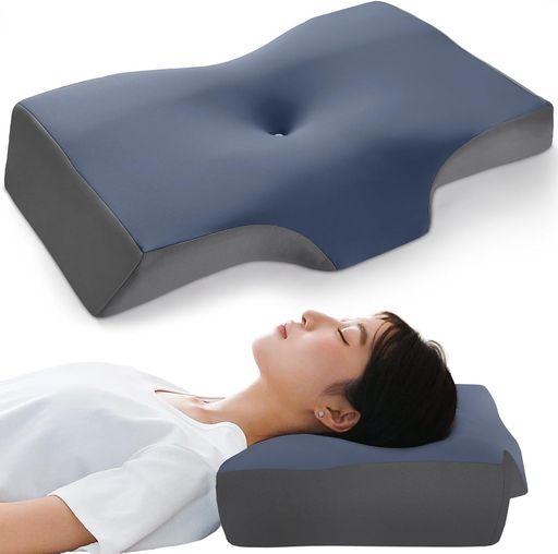 【首肩が痛くならない】有名な「an・an雑誌」の睡眠寝具特集号にも当店の枕を紹介しました。日本人の体型に基づいて設計された低反発枕です。凹型の中空設計により、頭が安定し、頭部への負担をかけず、まるで無圧力のような寝心地を実現。肩と肩口のカー...