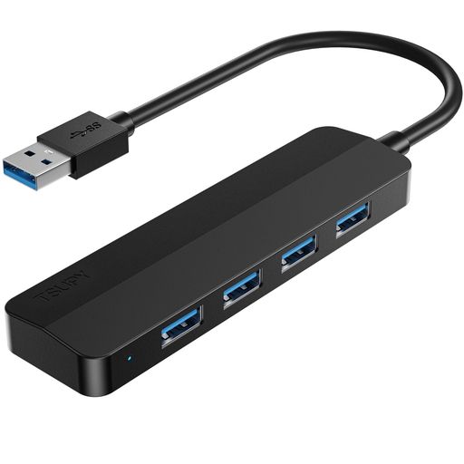 【USB3.0 4ポート拡張】USB3.0 4ポートハブで、接続力を一気に増設。パソコンのUSBポートがたった1つでも、マウス、キーボード、USBメモリ、外付けHDD、ウェブカメラなど最大4台の機器を同時に接続可能。ドライバー不要で挿すだけ...