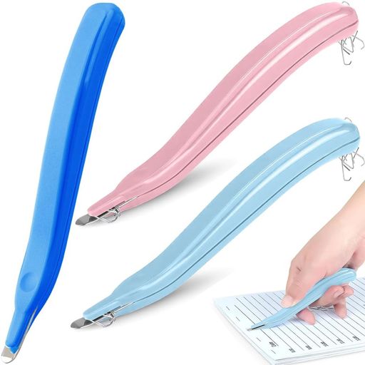 セット内容:ステープルリムーバー3本セット;カラー:ブルー*1pcs+淡いブルー*1pcs+ピンク*1pcs;ステンレススチールの先端は丈夫で錆びにくく、最大20枚の紙からステープルを取り除くことができ、簡単に曲がったり折れたりしません。 ...