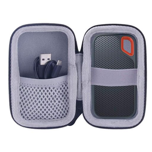 SanDiskPortableSSD250GB500GB2TB1TB対応専用保護収納ケース-WERJIA 材質:耐久性のある高級ハードEVA素材、優れた肌触り、中身の柔らかい保護。 用途:保管保護、汚れ、衝撃、磨耗を防ぐことができ、ハードシ...