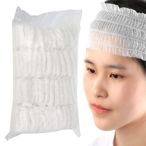 【高品质】:专业一次性头带采用無纺布制成柔软亲膚弹性非常好佩戴非常舒适不会轻易损坏。
