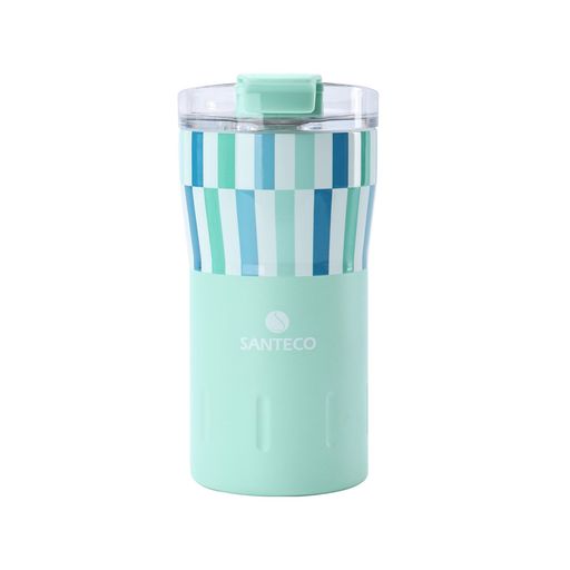 【SANTECO CMFデザイン】 日常を革新するデザイン——毎一口の水が、視覚と触覚の贅沢な体験に。 【全方位完全防漏シリコン蓋】蓋(ふた)とフリップクリップの両方に二重シリコンガスケットを採用。360°完全防漏設計で、バッグや車内をいつ...