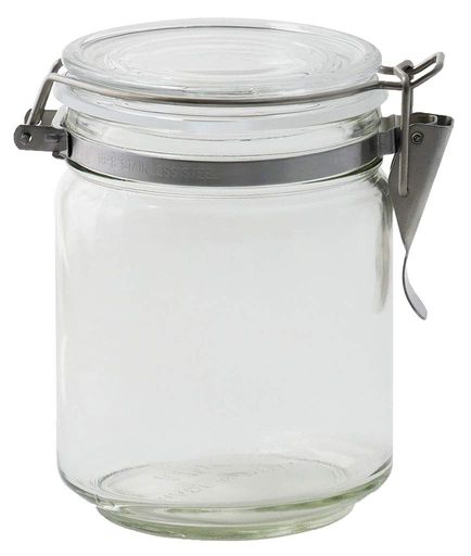 本体サイズ:最大径10.5(口径9.8)x高さ14.6cm/満水容量:835ml 本体重量:595g 素材・材質:びん・フタ=ソーダガラス/パッキン=シリコーン/フレーム=ステンレス 生産国:日本 パッキンを抗菌仕様にし、衛生的にご使用頂け...