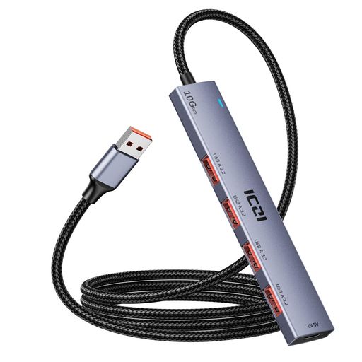 ❤【10Gbps高速転送USBハブ】❤弊社は適格請求書発行事業者です。ICZI USB3.2 ハブは4つのUSB-A 3.2ポートに拡張して、ノートPCなどの設備を同時に複数のUSBデバイスと接続でき、USBポート不足の悩みを解決します。ま...