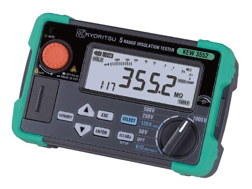 絶縁抵抗測定 全6レンジ搭載(50/100/125/250/500/1000V)/測定物の絶縁状態をバックライトとブザーで確認可能 ケーブルの絶縁診断に活躍するPI、DARをそれぞれ表示可能 測定経過時間をリアルタイムで表示 最大1000件...
