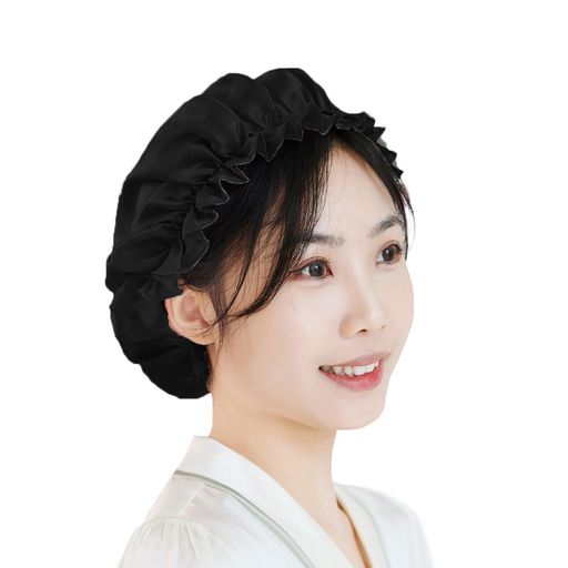 桜ゴム式桜ゴム式のナイトキャップは使いやすいです。ゴムの伸縮性が程よく、小さすぎてゴムバンドの跡が残ることも、大きすぎて髪の毛がキャップから漏れることもありません。 桜100%シルク桜このナイトキャップは100%シルクで作られており、当社の...