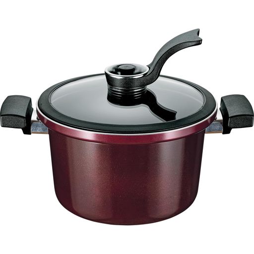 本体サイズ(約):幅30.5x奥行22x高さ21cm、鍋の高さ(約):12.7cm 本体重量(約):1600g 本体:アルミニウム合金、内面:セラミック塗膜加工、外面:焼付塗装、はり底:ステンレス鋼(クロム16%)、底の厚さ:2.8mm※は...
