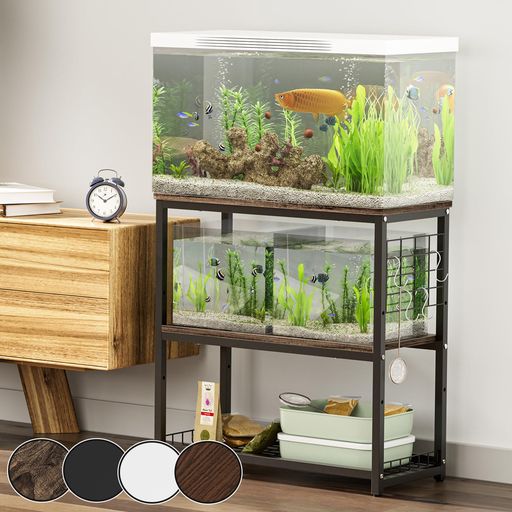 ◆堅牢なステンレススチールを採用した、頑丈な3段水槽台です。総耐荷重はなんと155kg!水槽、インクジェット複合機や事務用品のストック等、重いものを載せてもしっかり支えます。 【高さ3段階調整可能な中棚】水槽スタンドの中棚の高さが3段階調節...