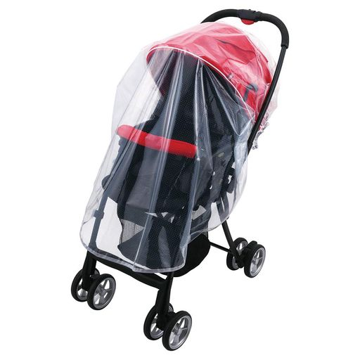 [商品サイズ] 横800mmx縦1300mm 着脱簡単なベビーカー用レインカバー [製造国] 中華人民共和国 [セット内容・付属品] 使用後にコンパクトにたためるゴムバンド付き