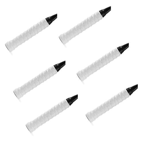 【サイズ/素材】長さ113cmx幅2.5cmx厚さ0.7mm、重量8g。PUレザー採用で薄手ながら丈夫、柔らかなクッション性を実現。ホワイトカラーでどんな道具とも相性抜群。 【凹凸防滑設計】握力がない方でも安心!凸凹形状で指にしっかりフィッ...