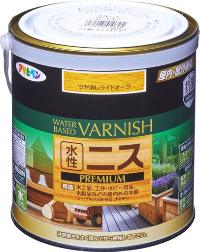 内装/外装 着色とニス塗りが同時にでき、木目を生かした美しいツヤに仕上がります。ツヤ消し色は、落ち着いたツヤ消しに仕上がります。 屋内外兼用で、耐候性と防カビ性に優れ、木材を長期間保護します。 標準塗り面積:5.4~9.8m2(2回塗り) ...