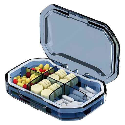 毎日の薬ケース --- 全体サイズ:9.2 x 6.2 x 2.5 cm、6分割サプリケース。シーリングシリコンリング付き。開閉が簡単で、妊婦、高齢者、子供、関節炎の方にも優しいです。 BPAフリー素材 --- このピルケースは食品グレード...