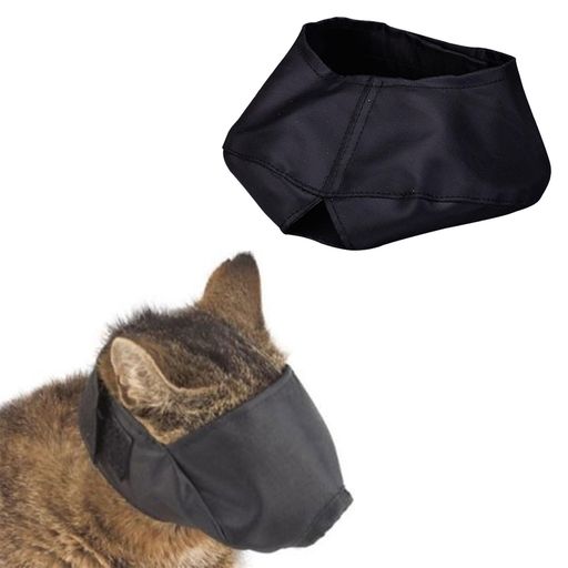 【素材】猫マスクは上質な素材で作られており、猫の肌に優しい。柔らかく、通気性があり、耐久性があり、軽量で、猫の頭に負担をかけません。 【包装】黒い猫のペットの口カバーを受け取ります。サイズはMサイズで、2.5 ~ 5 kgの猫に適しており、...