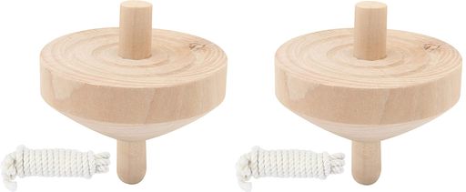 直径60mmの白木の木芯こまです。 自由に色づけができます。 こまひもと一緒に1個づつ袋に入ってます。