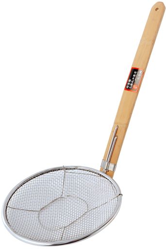 全長:約475mm、そば揚げ部直径:約210mm、柄長:約355mm 本体重量(約):0.268kg 重さ:約268g