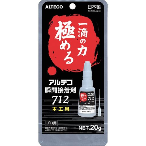 木材,多孔質 原産国:日本 容量:20g 種類:化学反応形接着剤 粘度:高粘度 用途:木工用