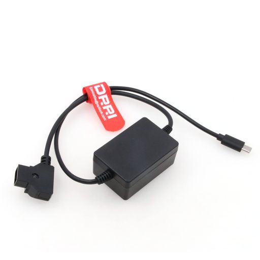 プラグ A: D-Tap 電源入力 DC 10V-30V; プラグ B: USB Type-C 電源出力 D-Tap から USB Type-C への調整アダプタケーブルは、D-Tap バッテリーまたはバッテリーマウントを、USB Type...